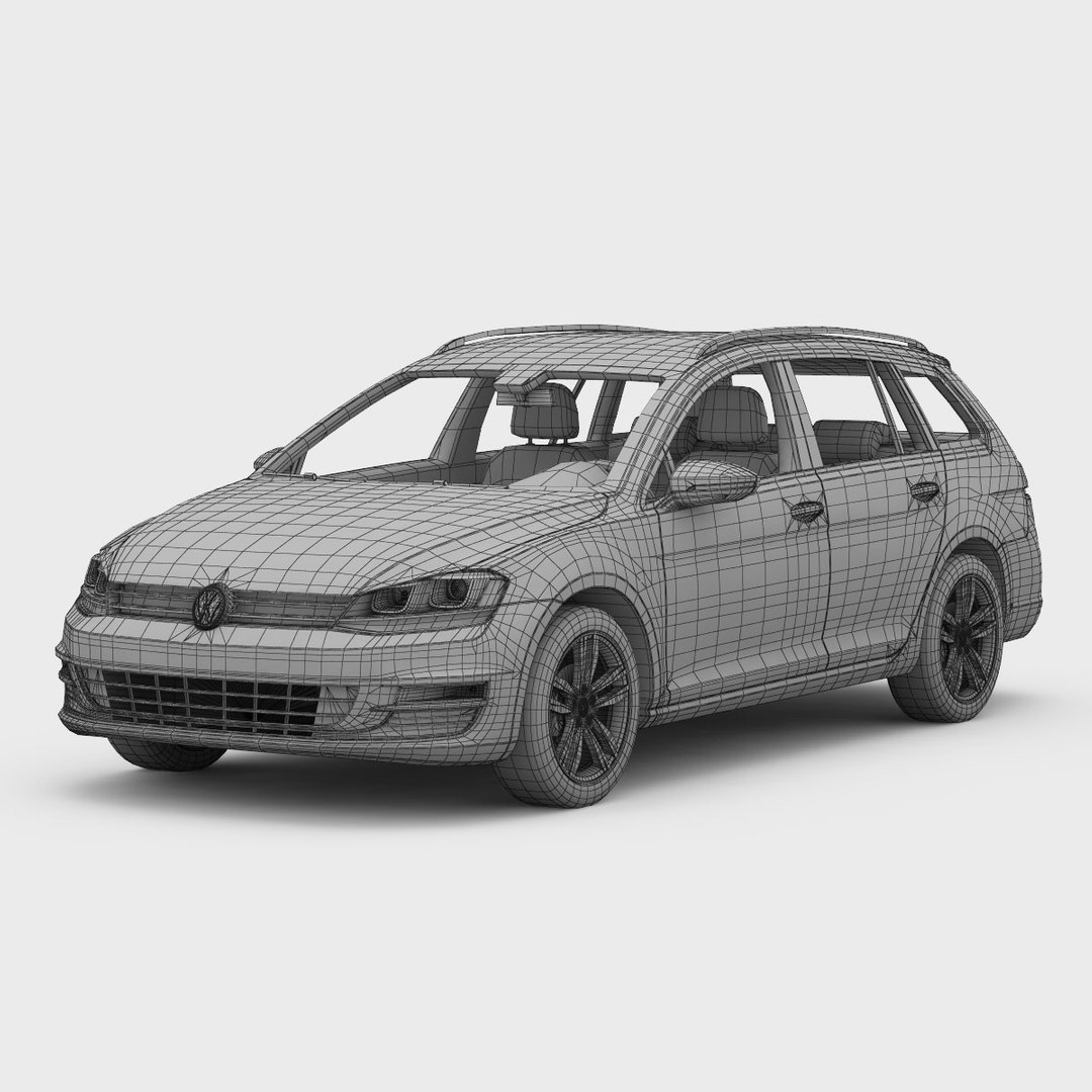 Volkswagen Golf Variant 3d Model