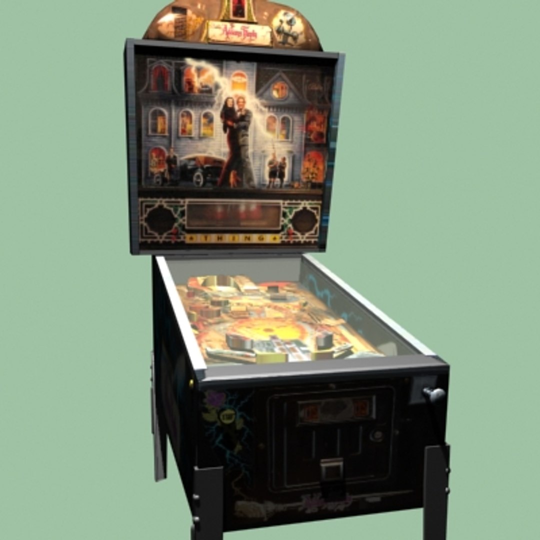 3d Addams Family Pinball Model