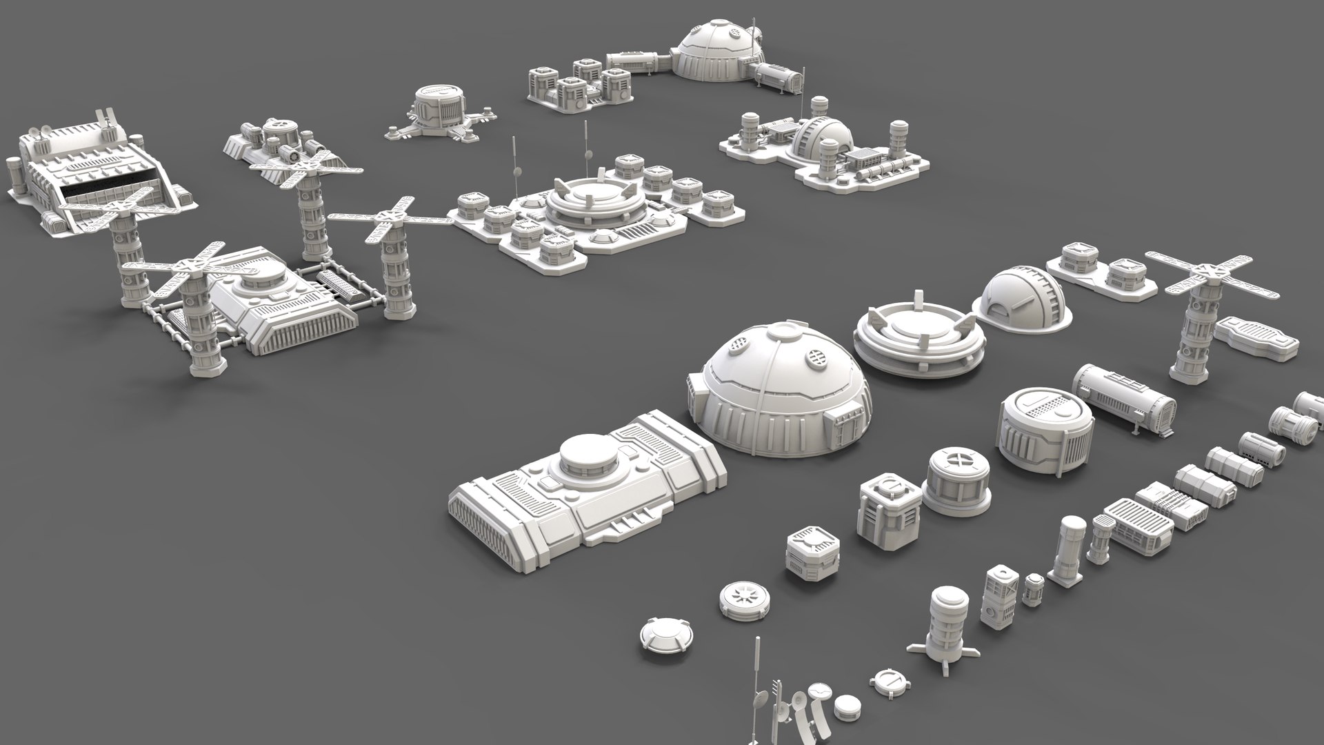 Sci Fi Industrial Objects 3 3D - TurboSquid 1955639