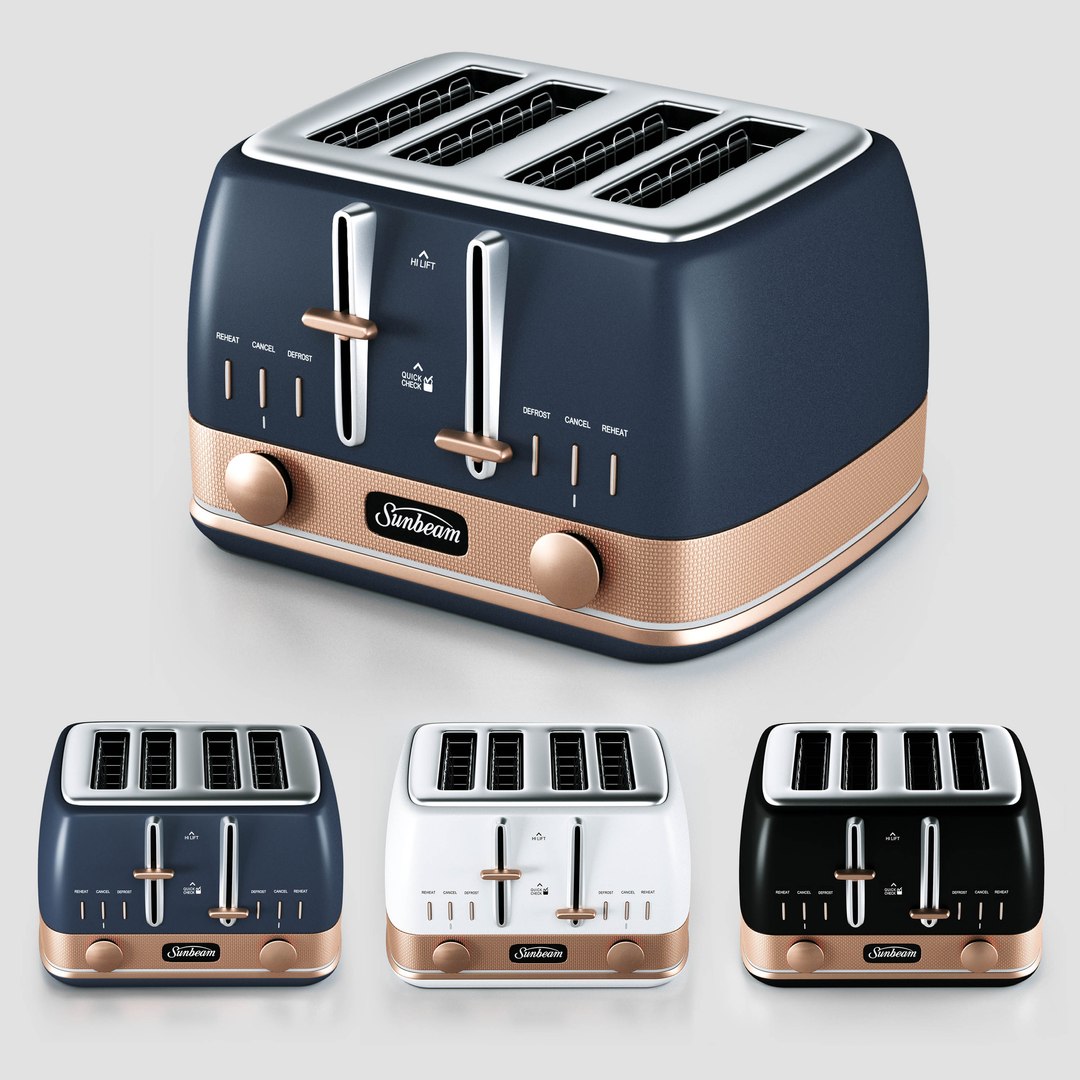 Sunbeam Classic Bronze Toaster Model - TurboSquid 1928477