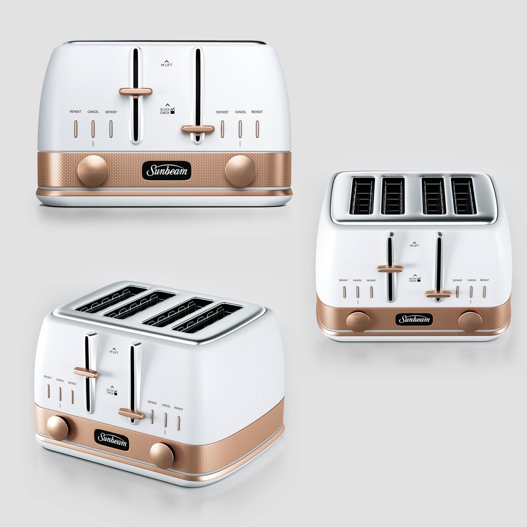 Sunbeam Classic Bronze Toaster Model - TurboSquid 1928477