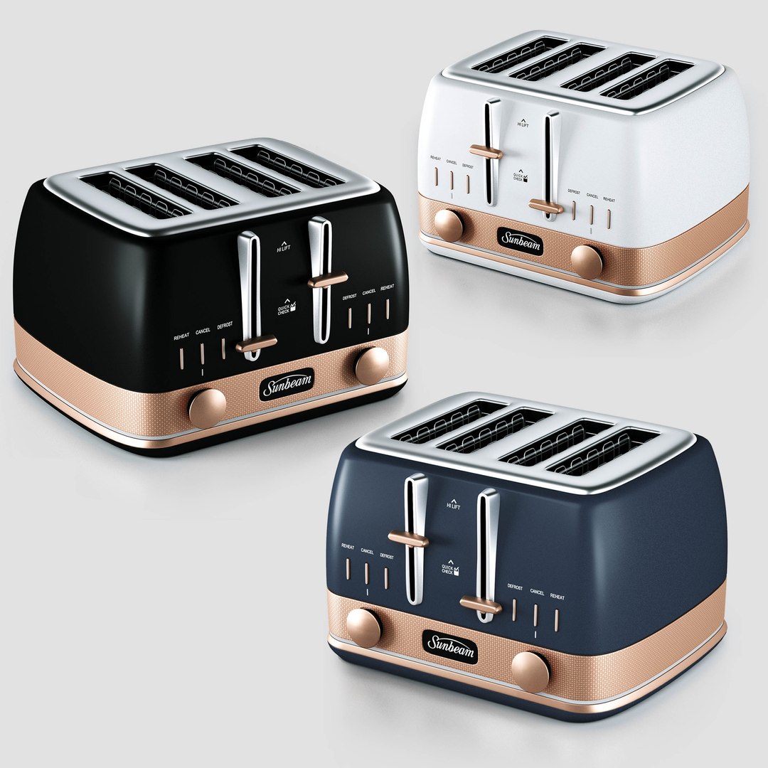 Sunbeam Classic Bronze Toaster Model - TurboSquid 1928477