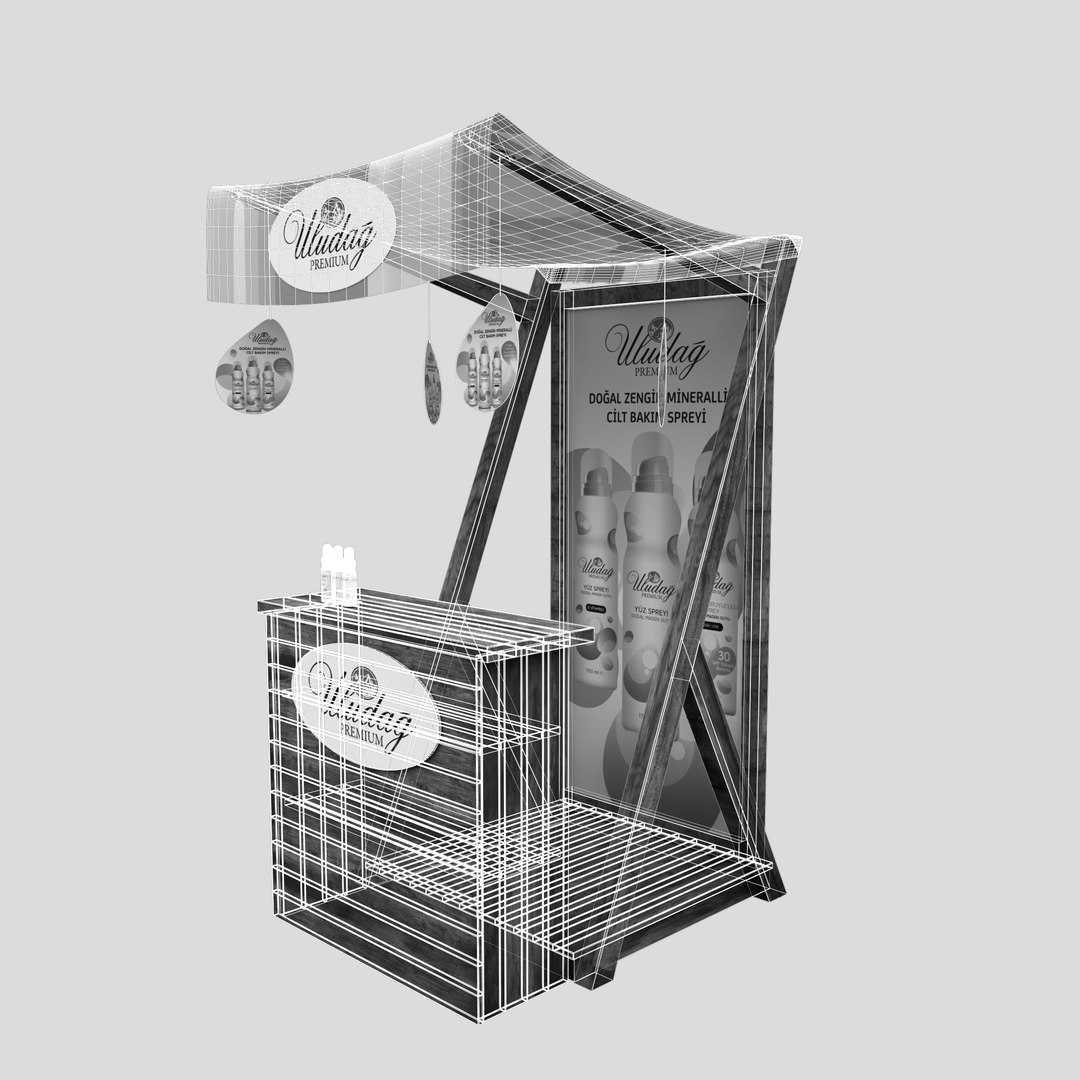 3D uludag spray stand model - TurboSquid 1344236