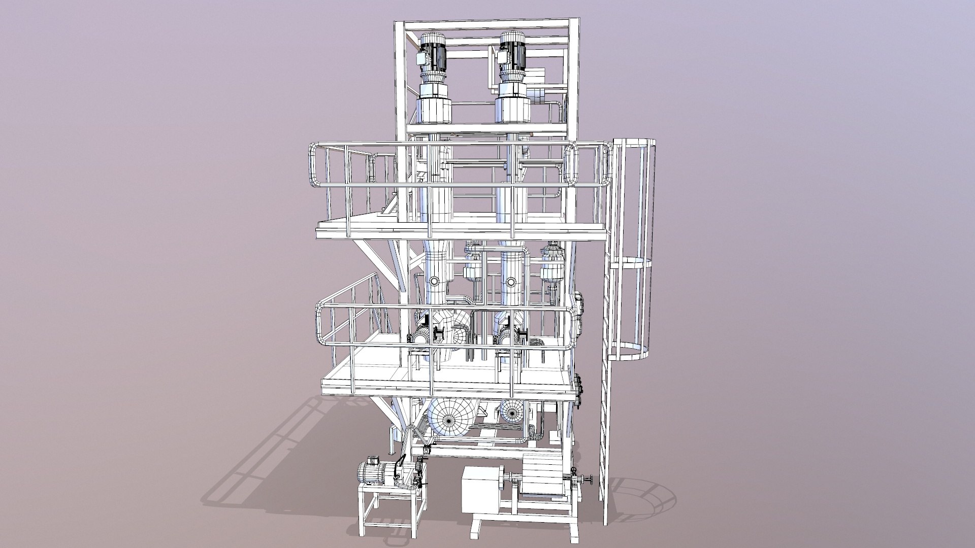 3D Distillation Plant - TurboSquid 2288361