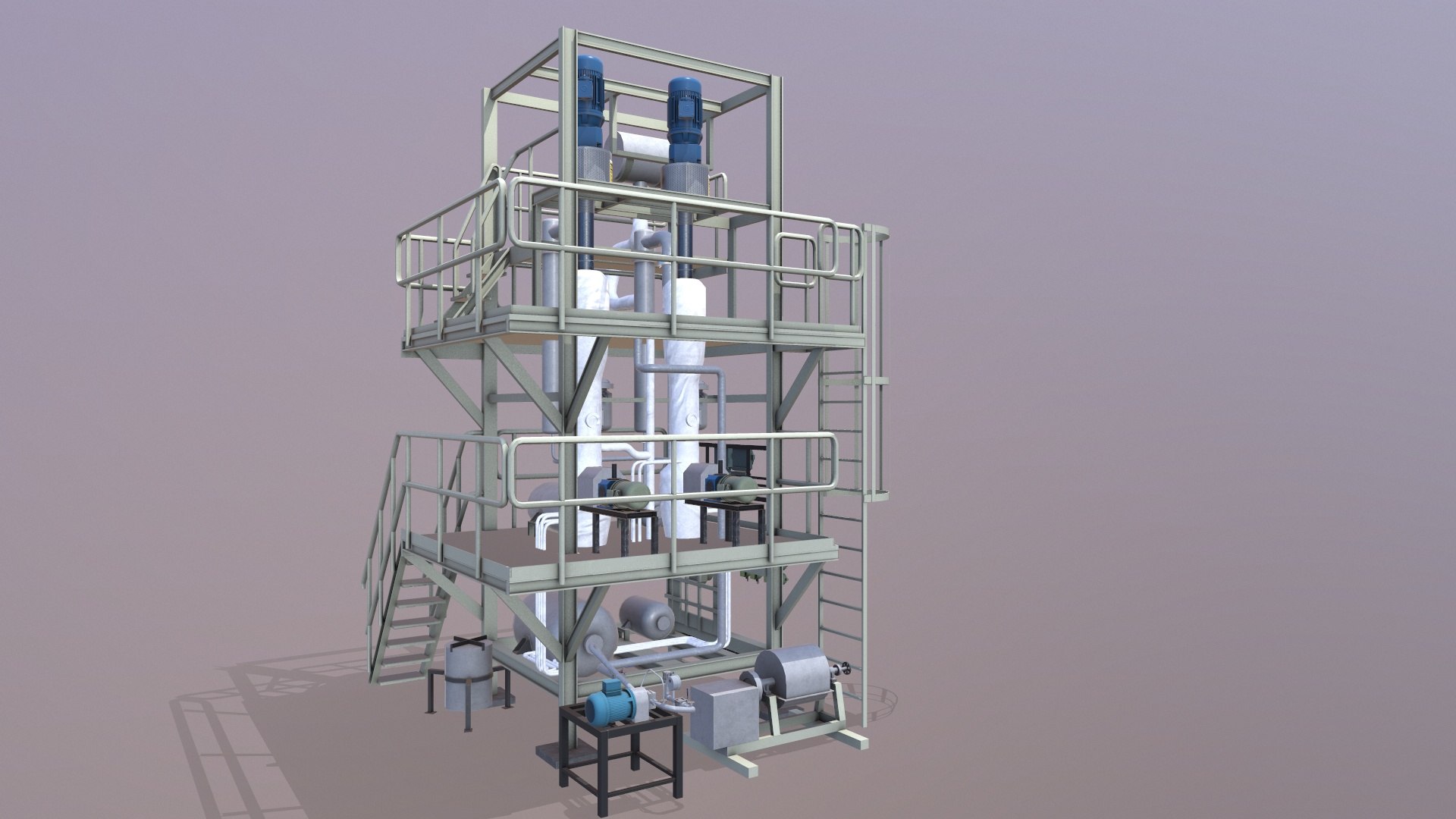 3D Distillation Plant - TurboSquid 2288361