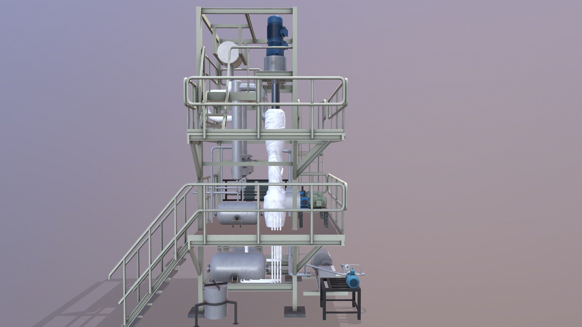 3D Distillation Plant - TurboSquid 2288361