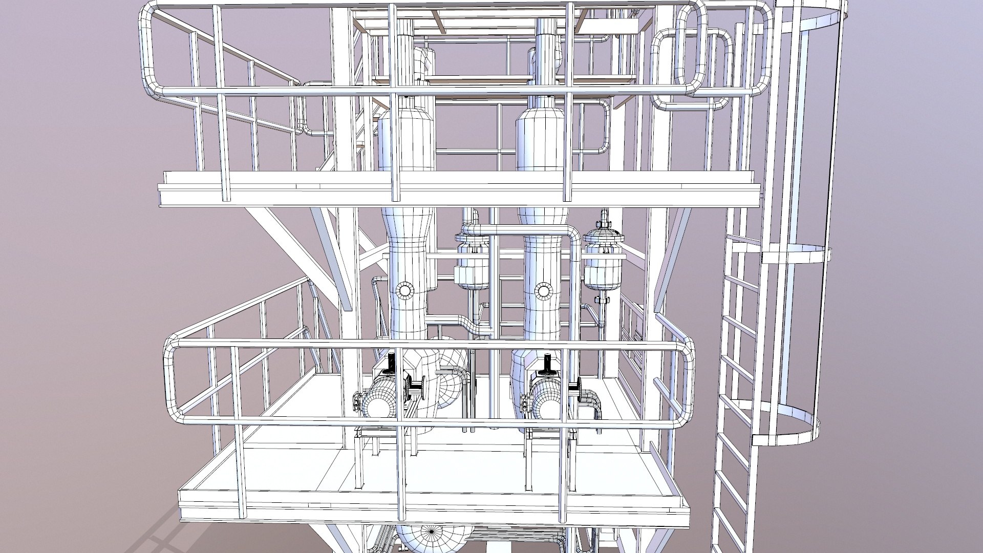 3D Distillation Plant - TurboSquid 2288361