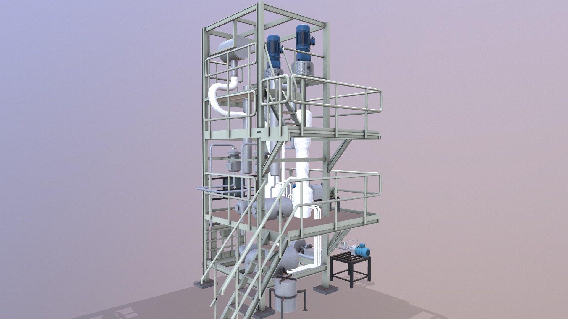 3D Distillation Plant - TurboSquid 2288361