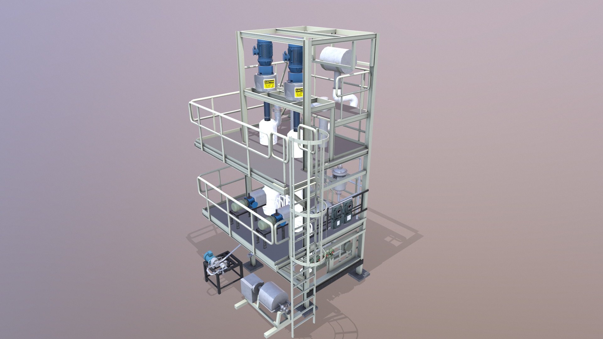 3D Distillation Plant - TurboSquid 2288361