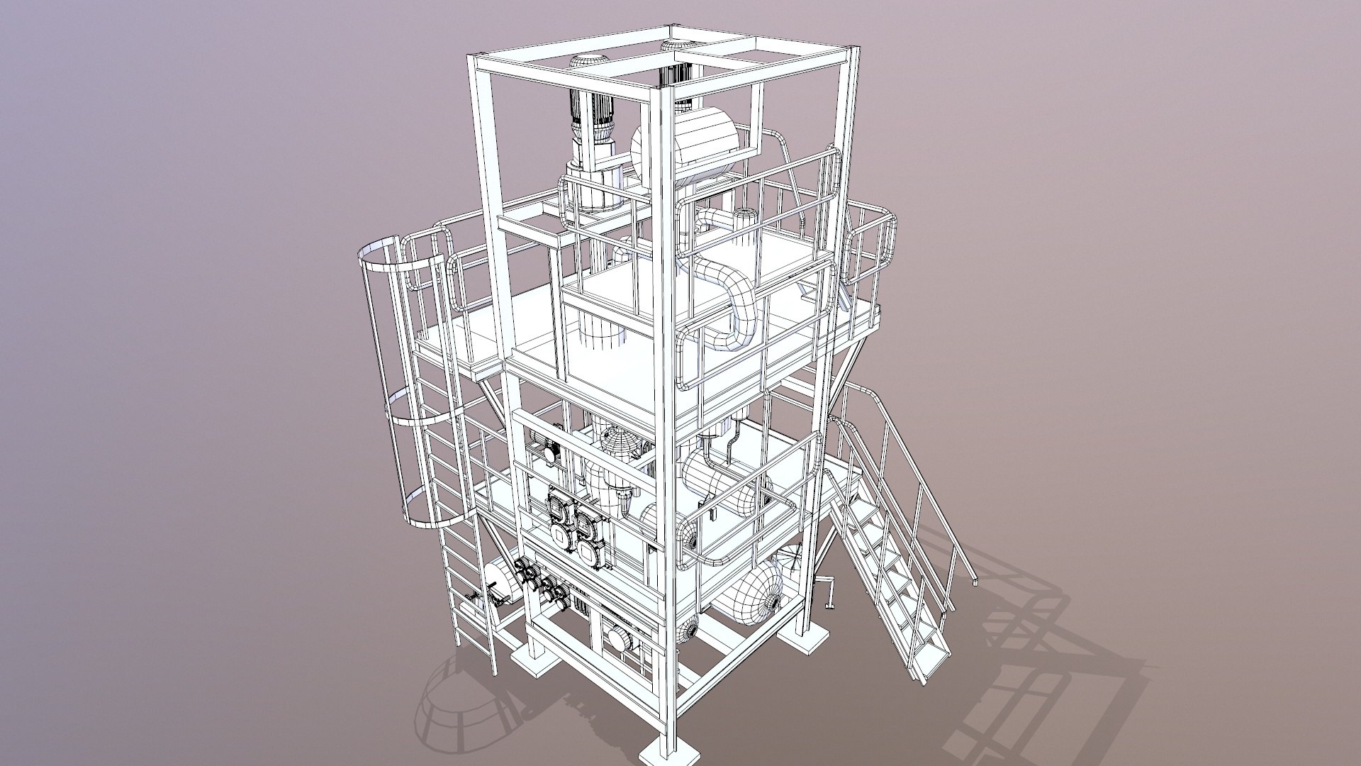 3D Distillation Plant - TurboSquid 2288361