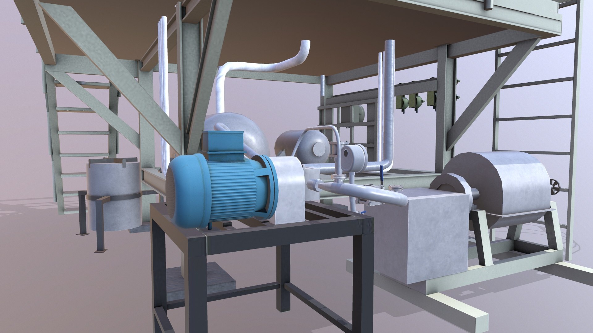 3D Distillation Plant - TurboSquid 2288361