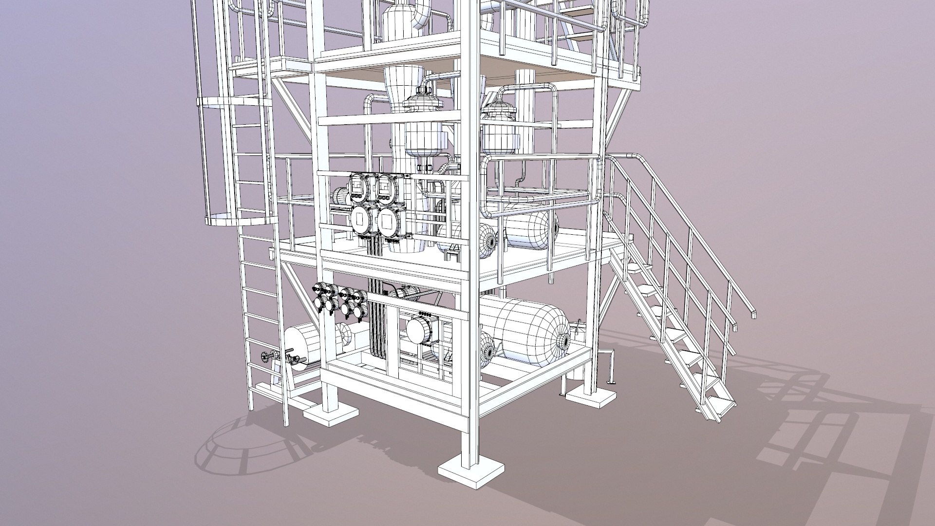 3D Distillation Plant - TurboSquid 2288361