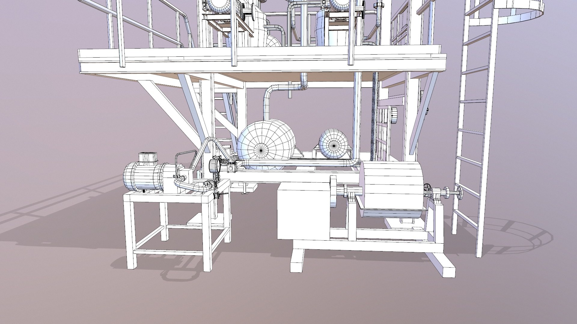 3D Distillation Plant - TurboSquid 2288361