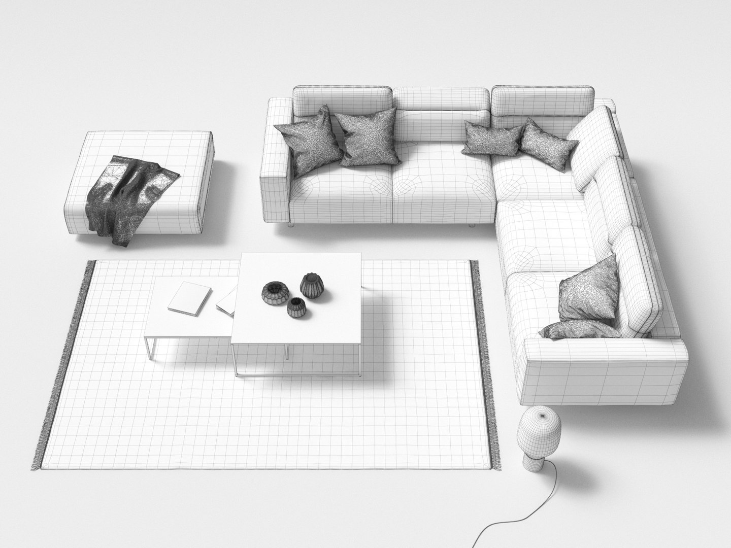 3D Model Boconcept Set Sofa Lamp - TurboSquid 1151146