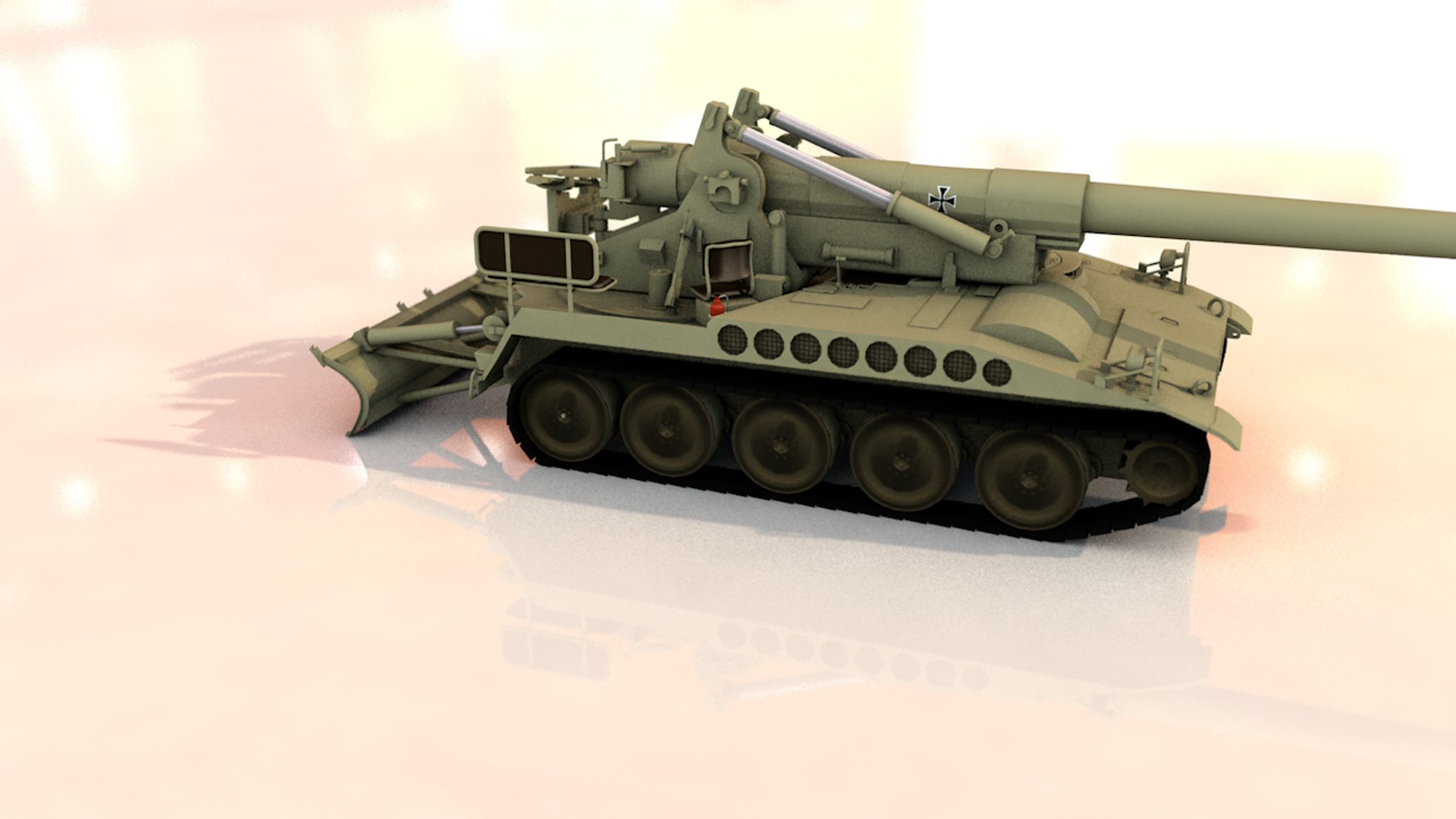 M110 A2 Howitzer Tank 3D Model - TurboSquid 1461624
