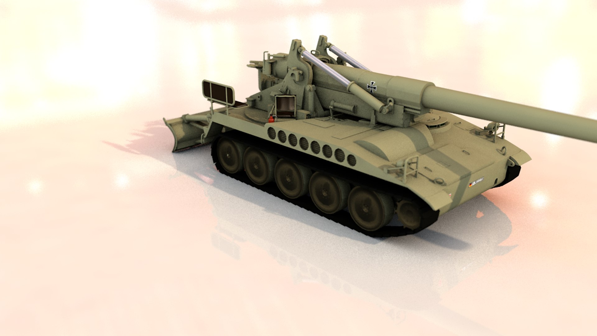 M110 A2 Howitzer Tank 3D Model - TurboSquid 1461624