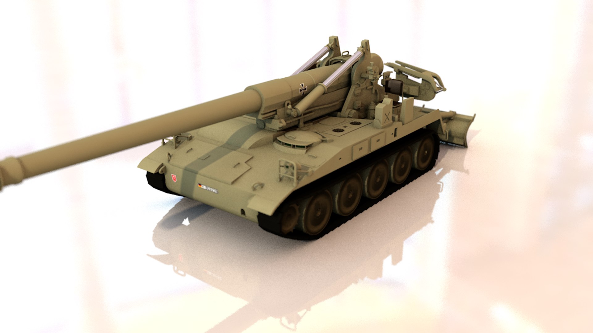 M110 A2 Howitzer Tank 3D Model - TurboSquid 1461624