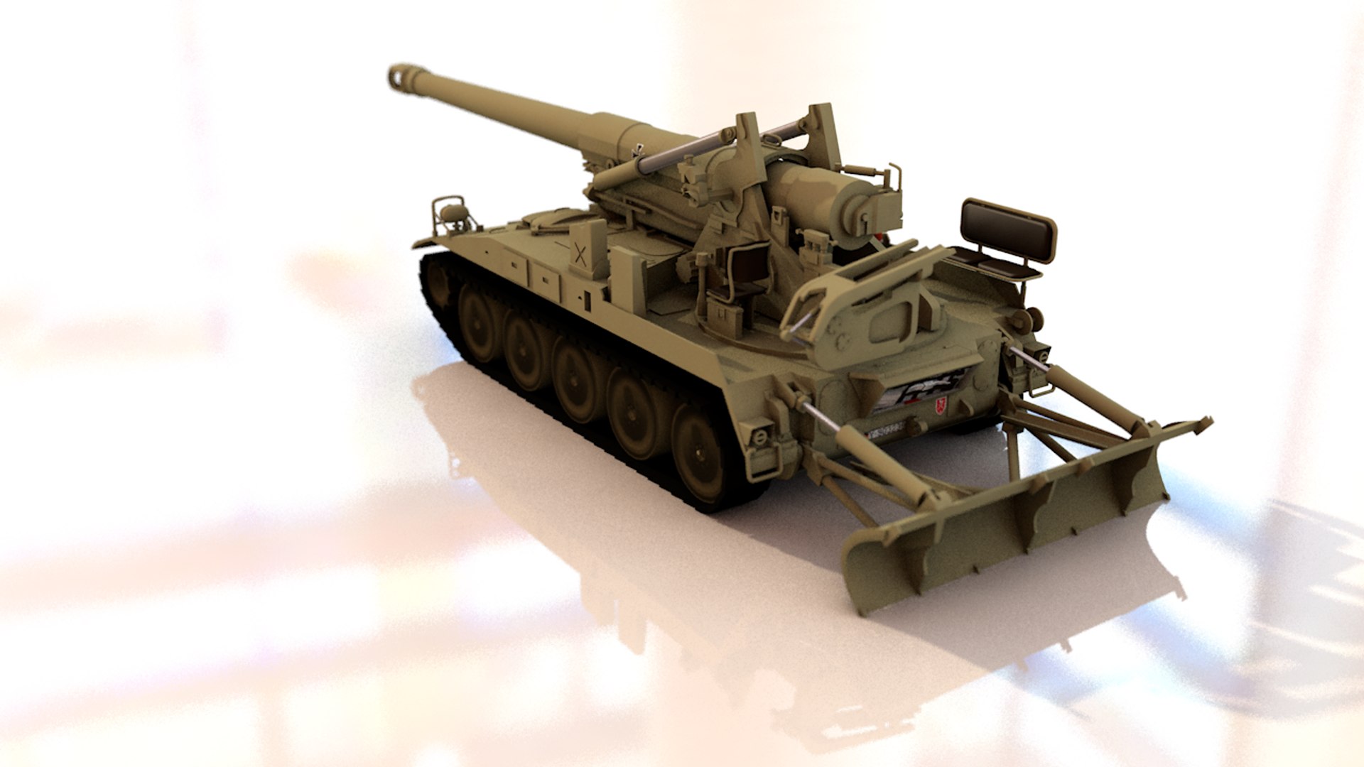 M110 A2 Howitzer Tank 3D Model - TurboSquid 1461624