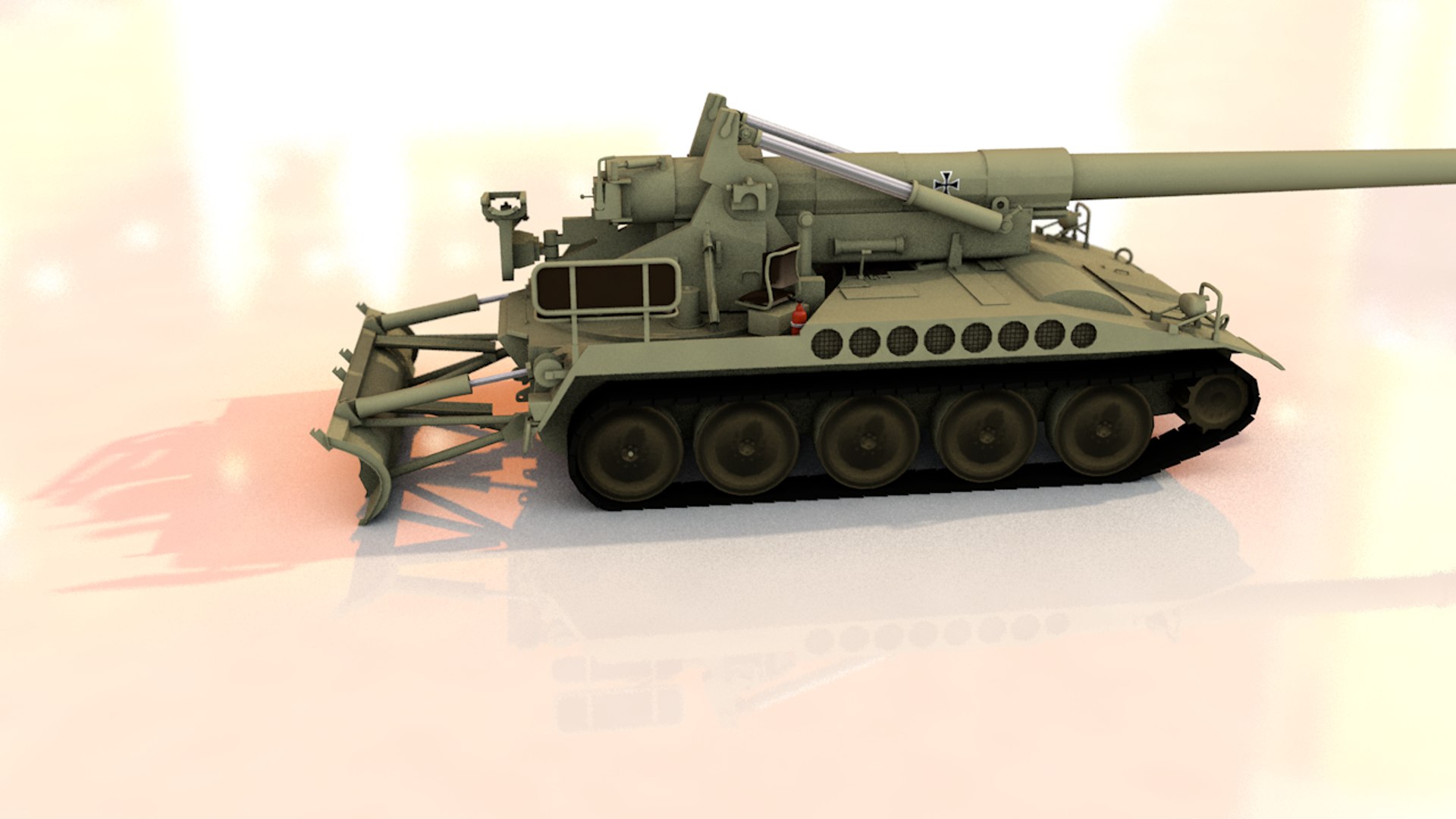 M110 A2 Howitzer Tank 3D Model - TurboSquid 1461624