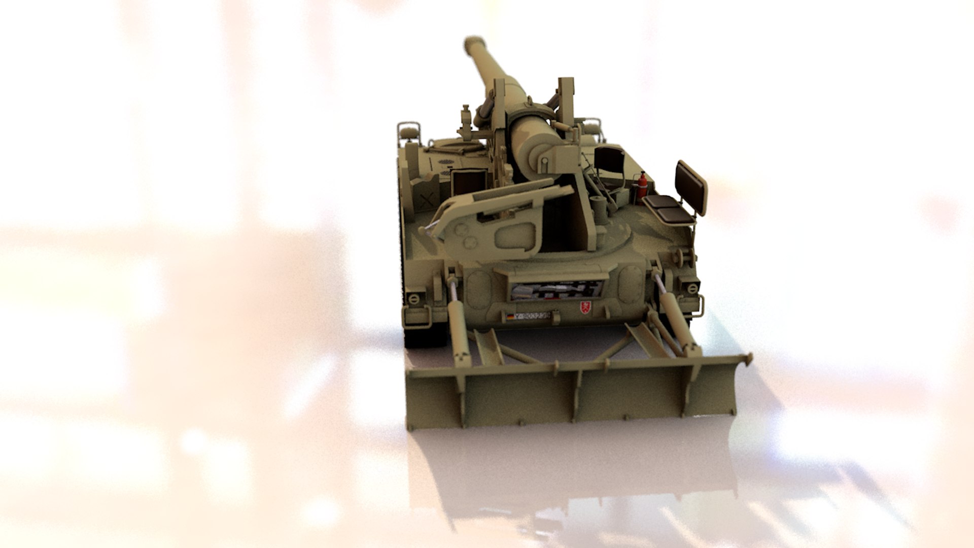 M110 A2 Howitzer Tank 3D Model - TurboSquid 1461624