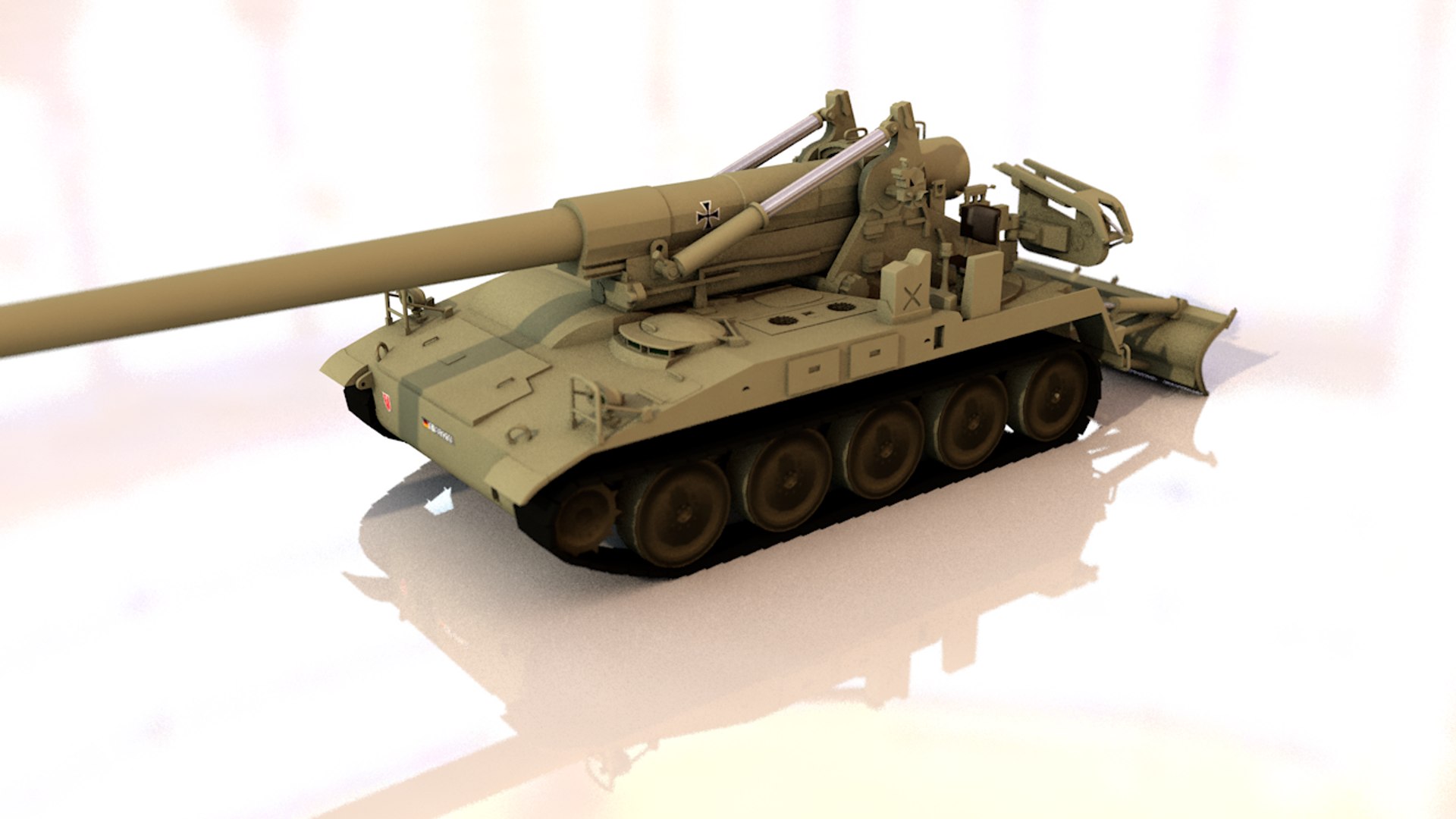 M110 A2 Howitzer Tank 3D Model - TurboSquid 1461624