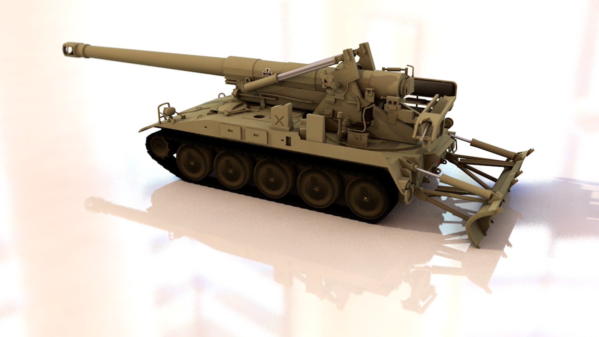 M110 A2 Howitzer Tank 3D Model - TurboSquid 1461624