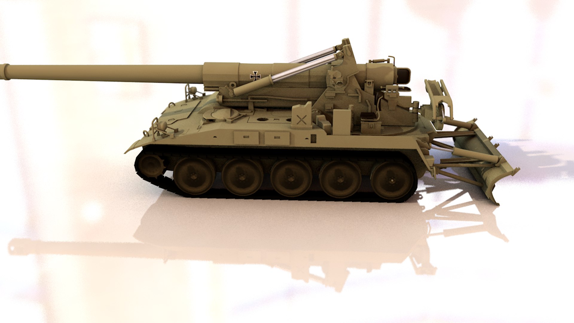 M110 A2 Howitzer Tank 3D Model - TurboSquid 1461624