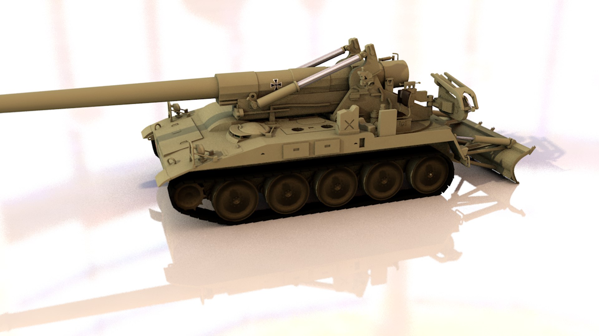 M110 A2 Howitzer Tank 3D Model - TurboSquid 1461624