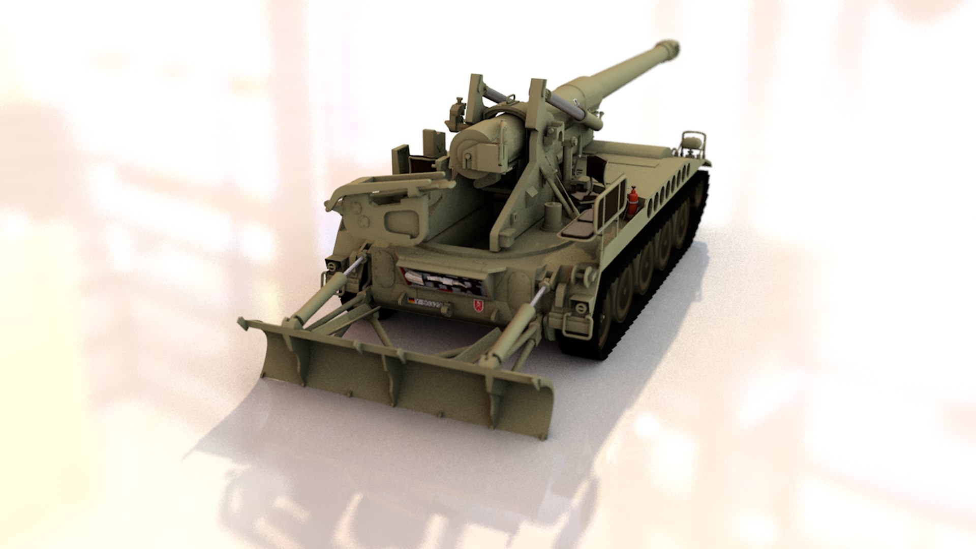 M110 A2 Howitzer Tank 3D Model - TurboSquid 1461624