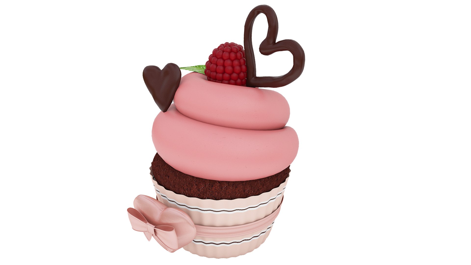 3D Raspberry cupcake collection - TurboSquid 1959810