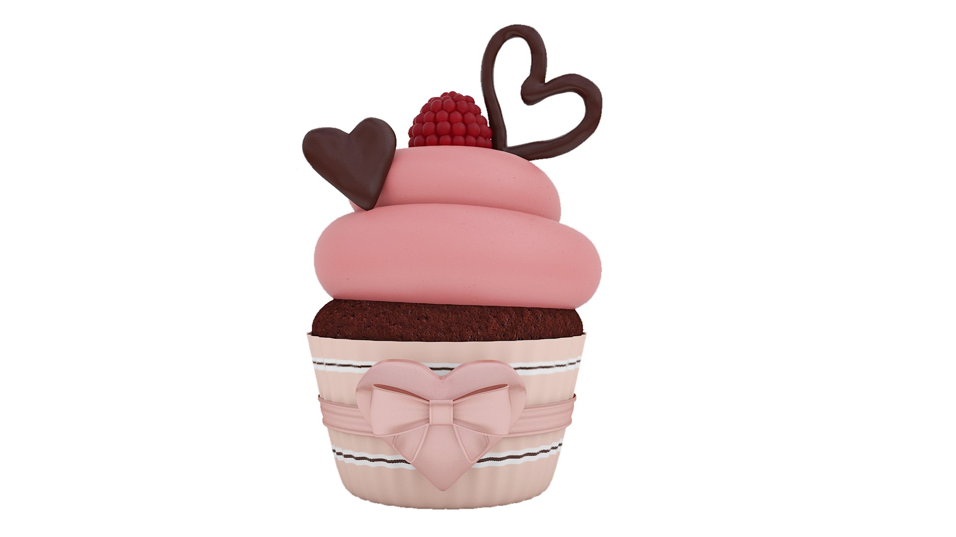 3D Raspberry cupcake collection - TurboSquid 1959810