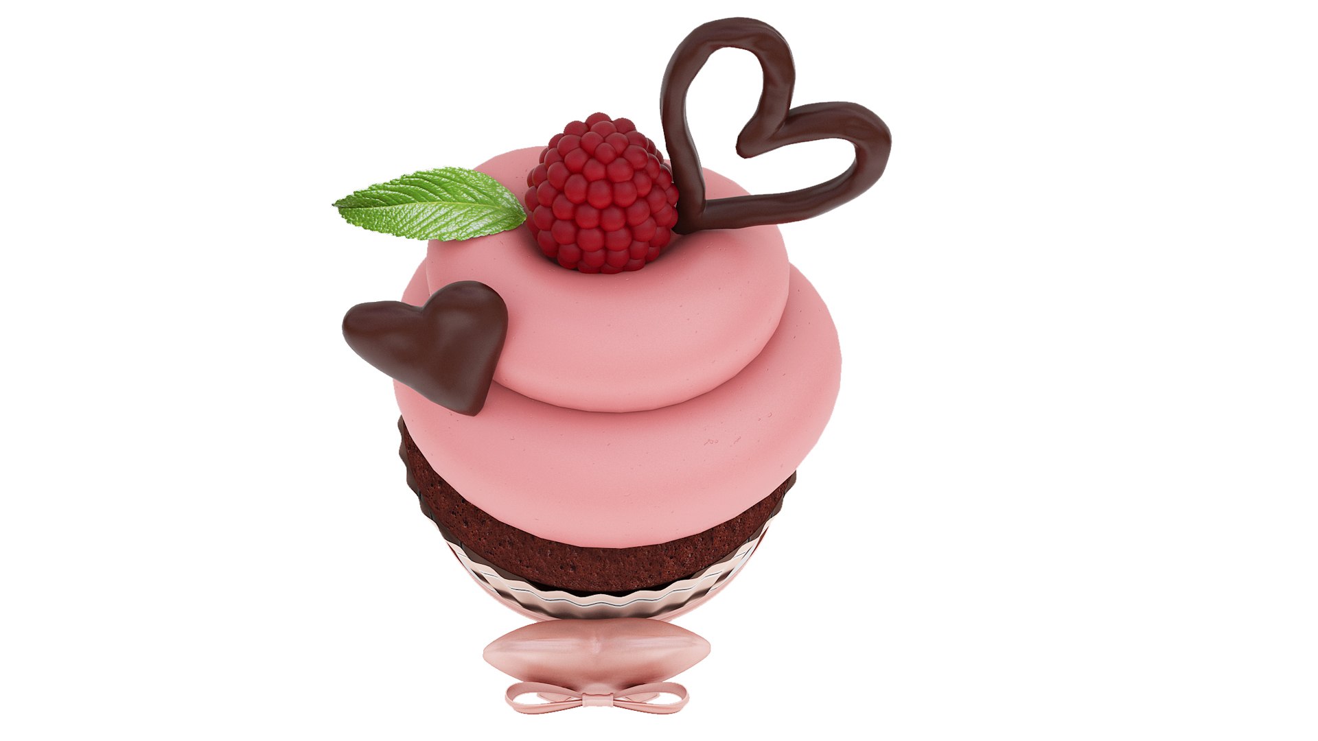 3D Raspberry cupcake collection - TurboSquid 1959810