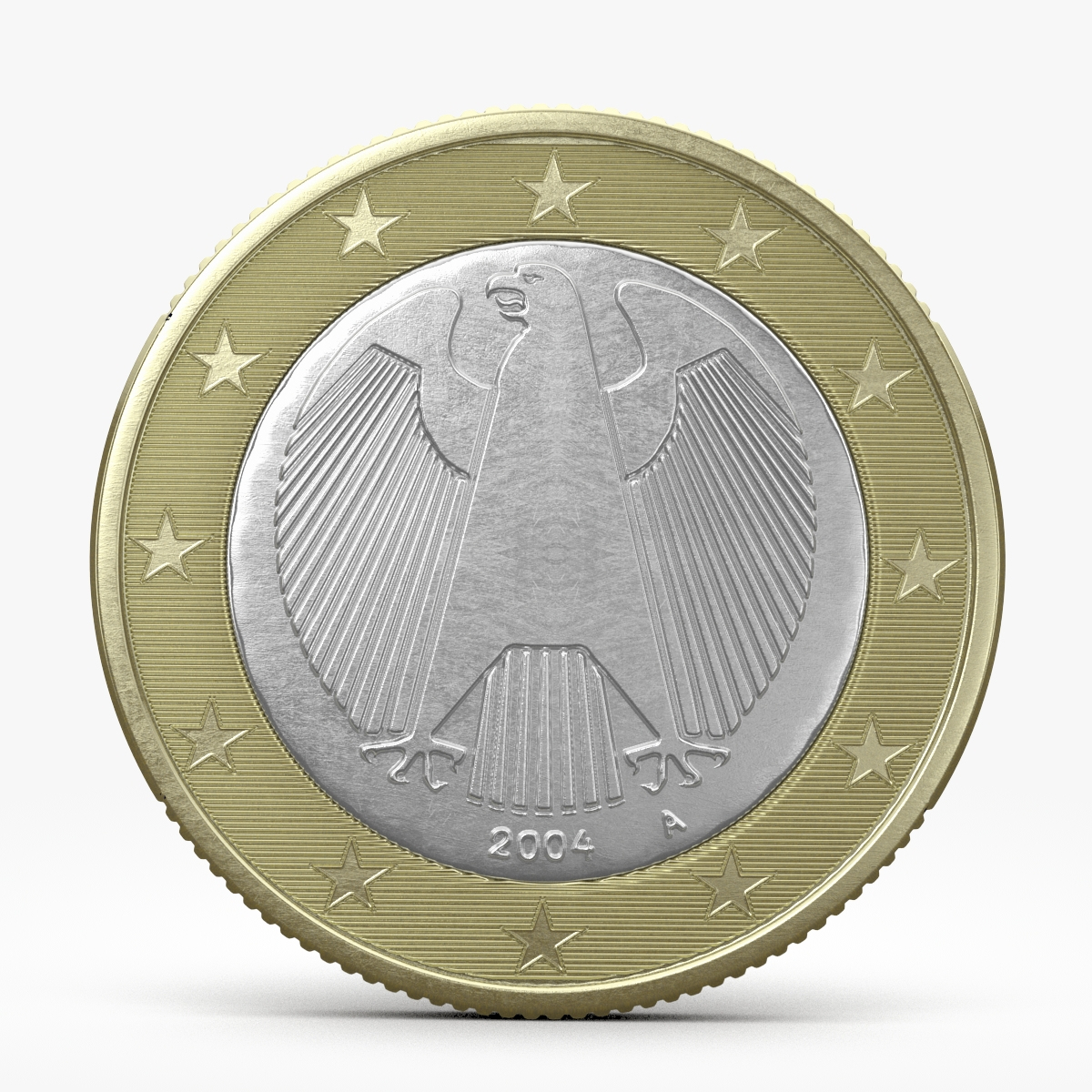 3d model euro coin