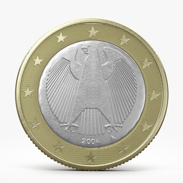 3d model euro coin