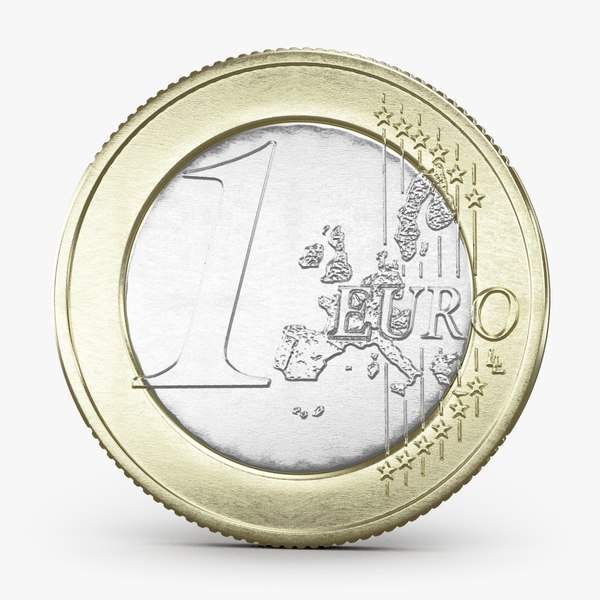 3d model euro coin