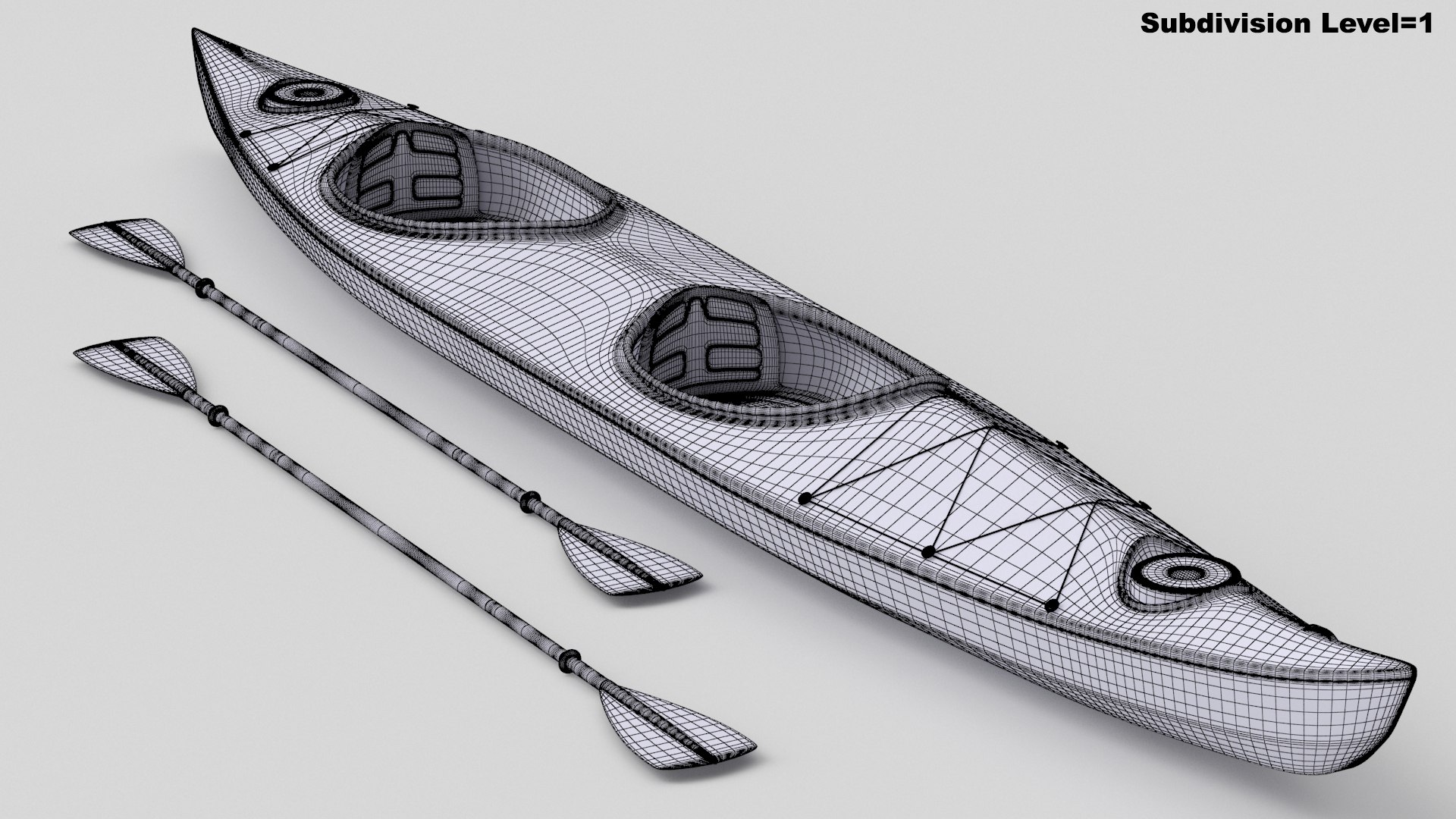 Kayak 04 3D Model - TurboSquid 1910452