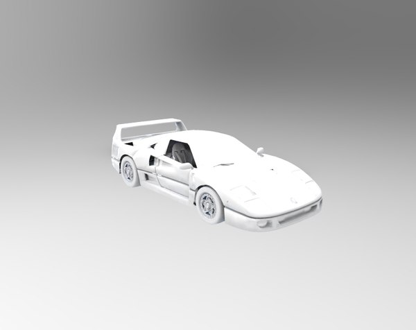 f40 car 3d model