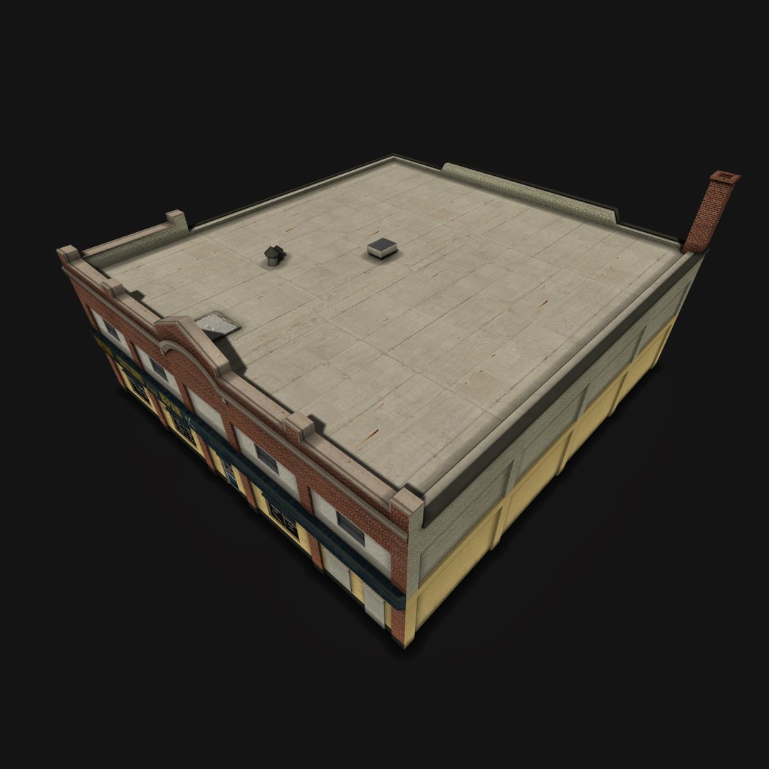 3d Model Of Car Repair Workshop