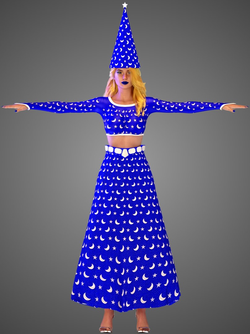 Wizard Sorceress Girl 3D Model - TurboSquid 2078781