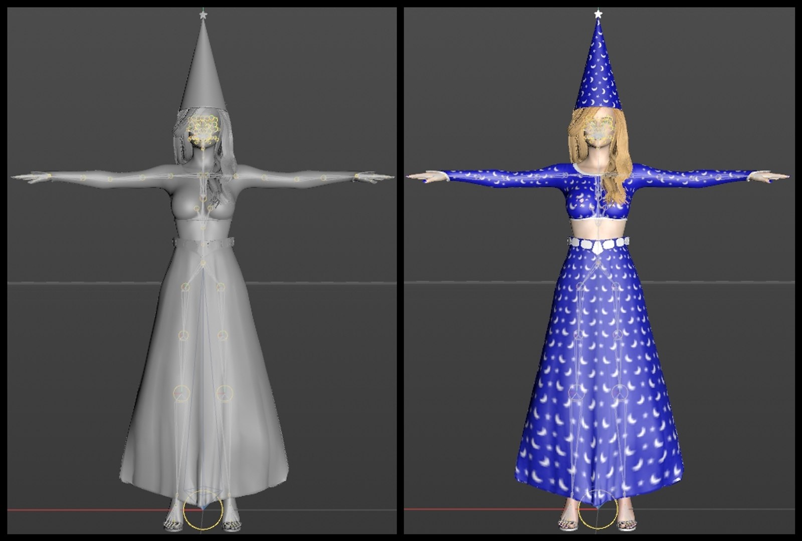 Wizard Sorceress Girl 3D Model - TurboSquid 2078781