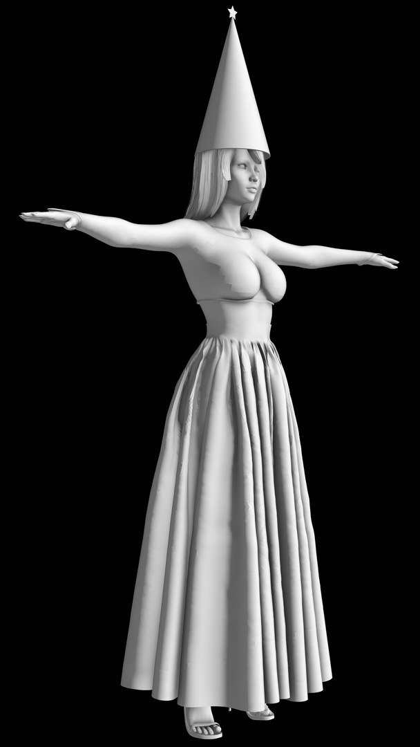 Wizard Sorceress Girl 3D Model - TurboSquid 2078781