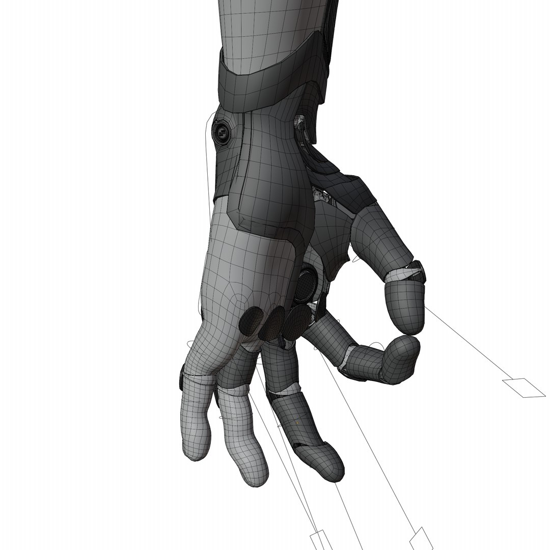 Hand anatomy mechanical model - TurboSquid 1619412