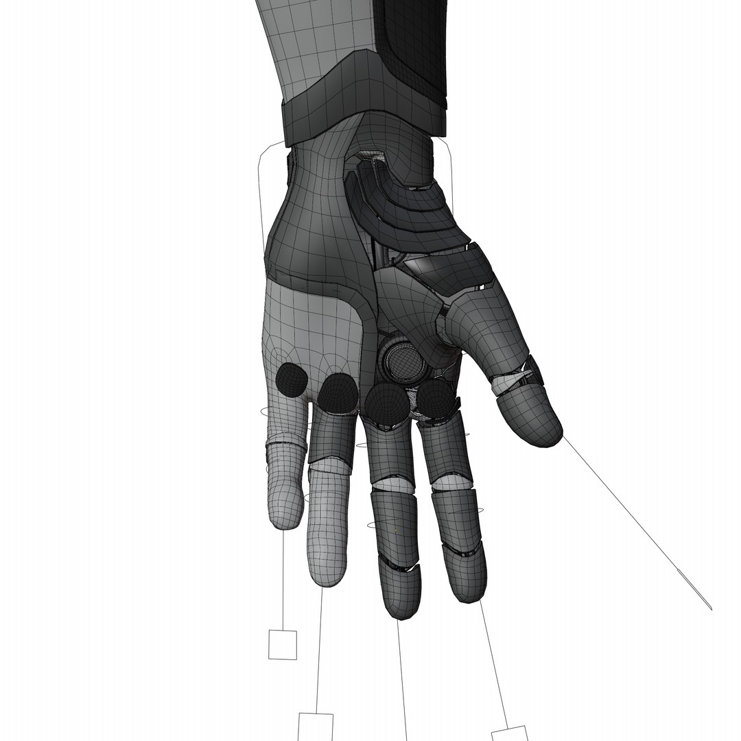 Hand anatomy mechanical model - TurboSquid 1619412