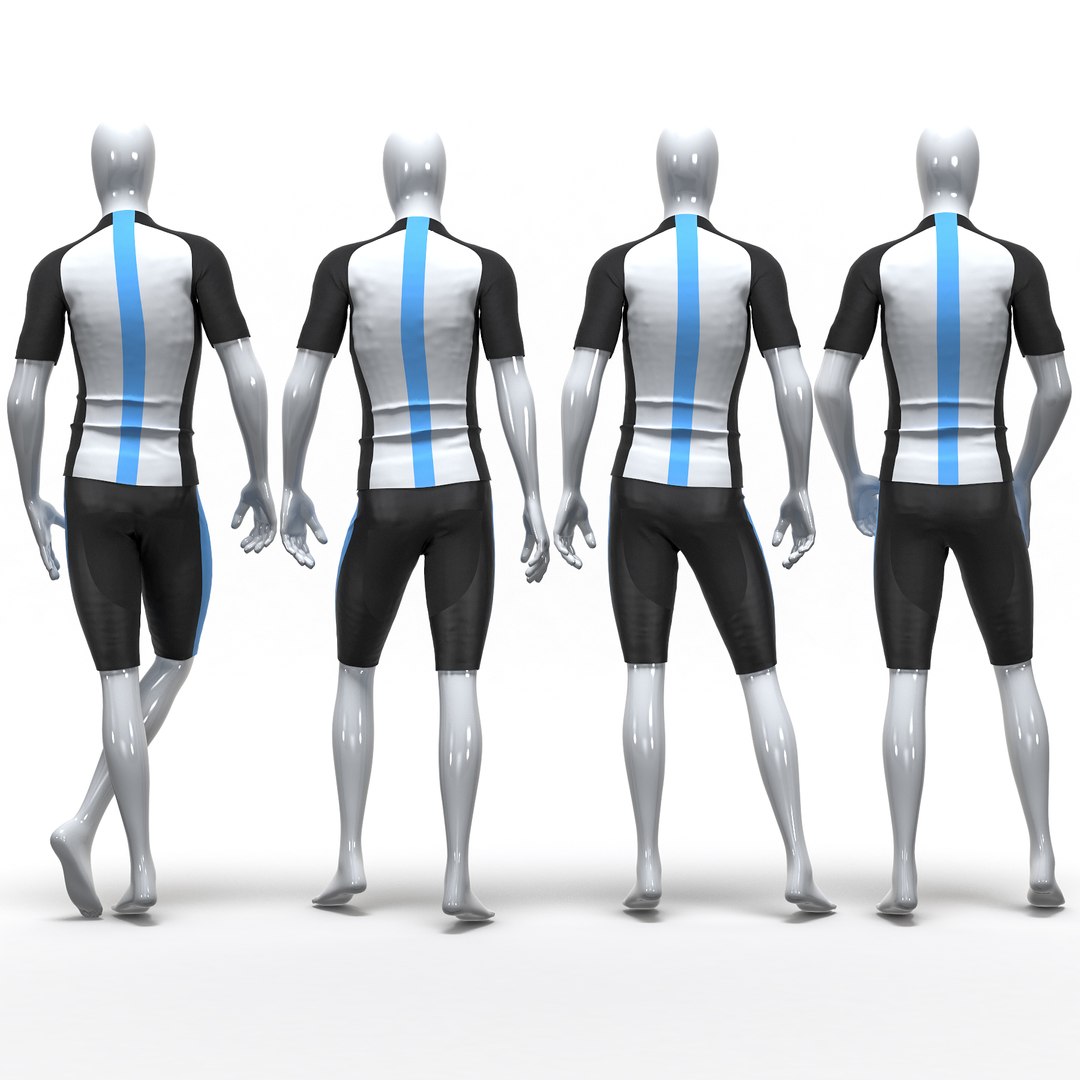 Male Sport Cycling Suit 3D Model - TurboSquid 1165861