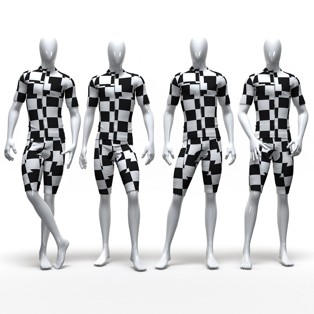 Male Sport Cycling Suit 3D Model - TurboSquid 1165861