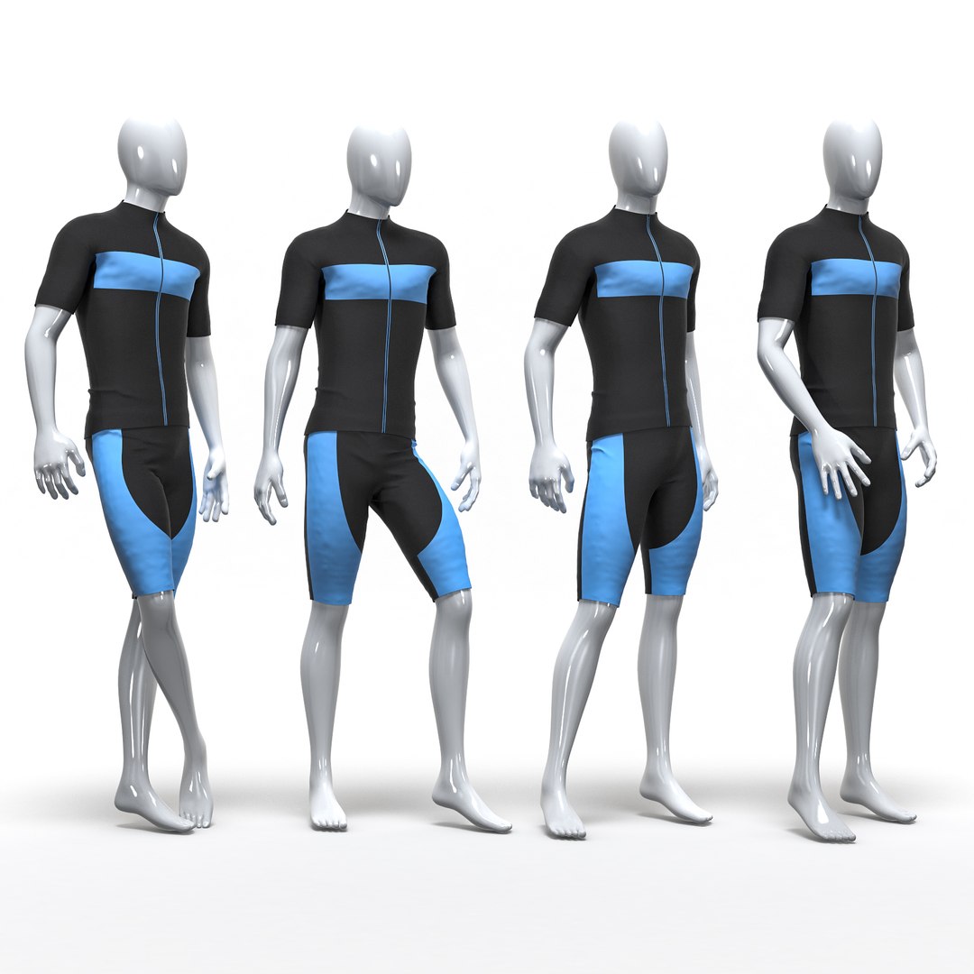 Male Sport Cycling Suit 3D Model - TurboSquid 1165861