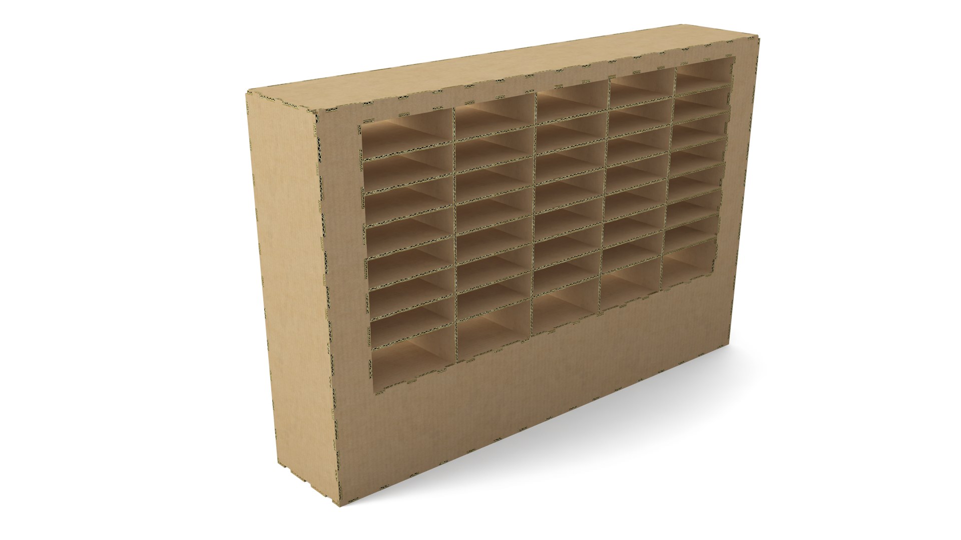 3D Cardboard Sideboard Model - TurboSquid 1927333