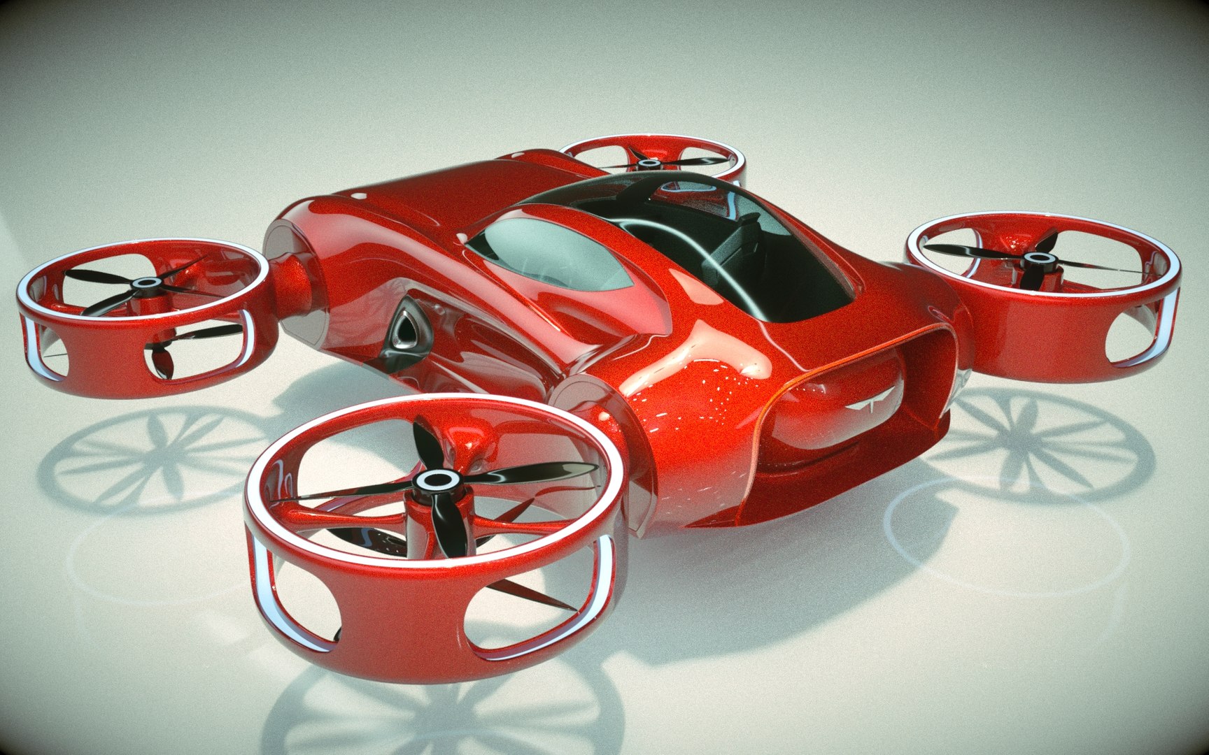Car Copter 3D Model - TurboSquid 1557927