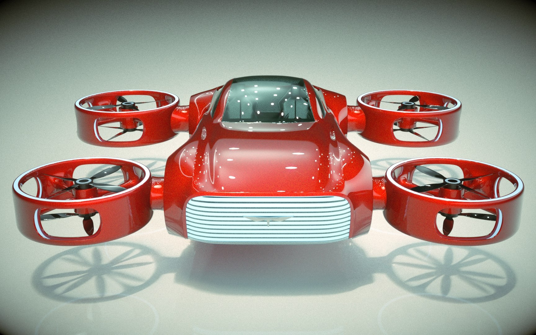 Car copter 3D model - TurboSquid 1557927