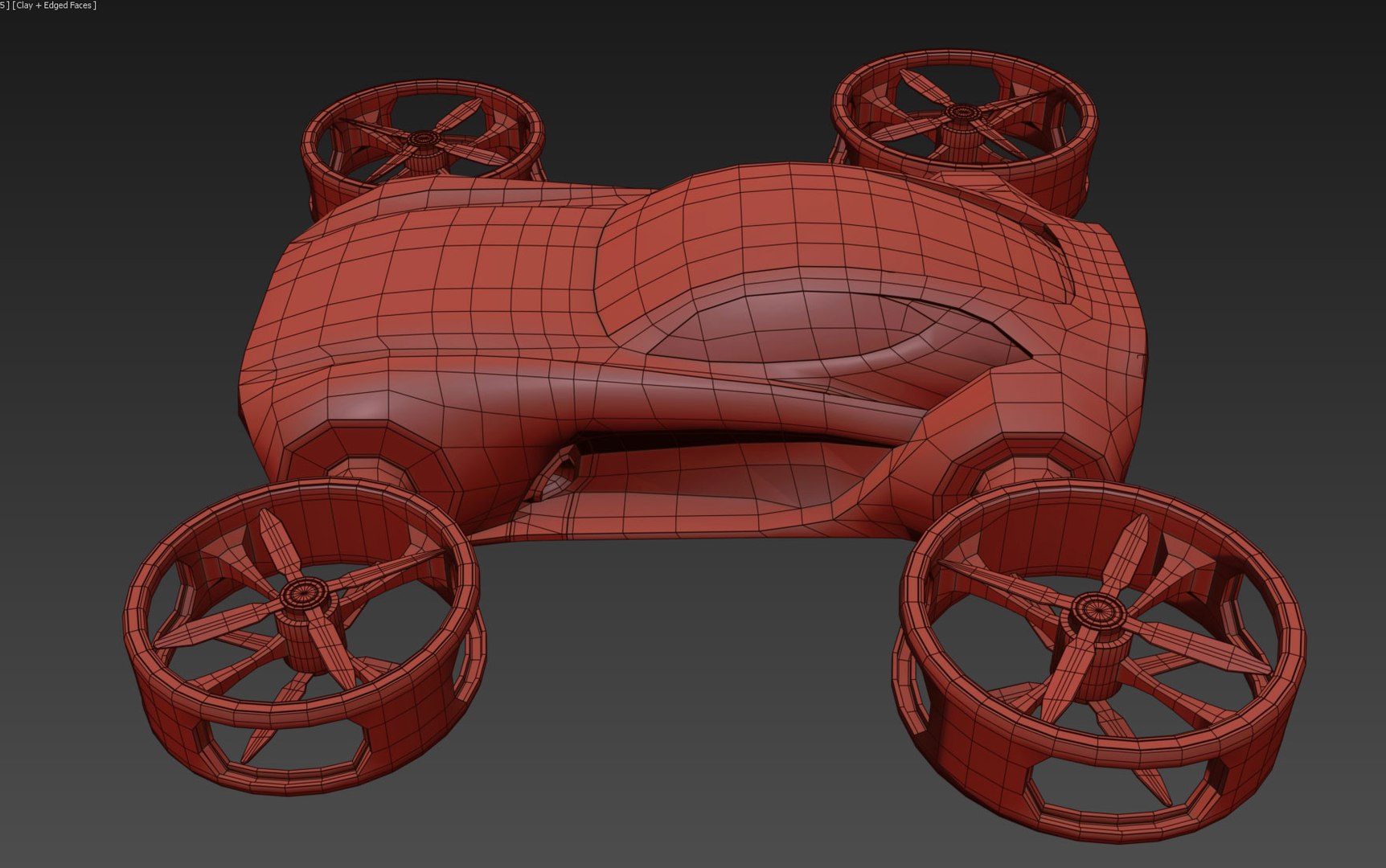 Car Copter 3D Model - TurboSquid 1557927
